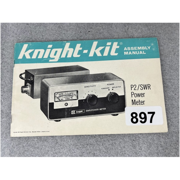 Knight-Kit Assembly Manual for P2/SWR Power Meter | Ham Radio Estate ...