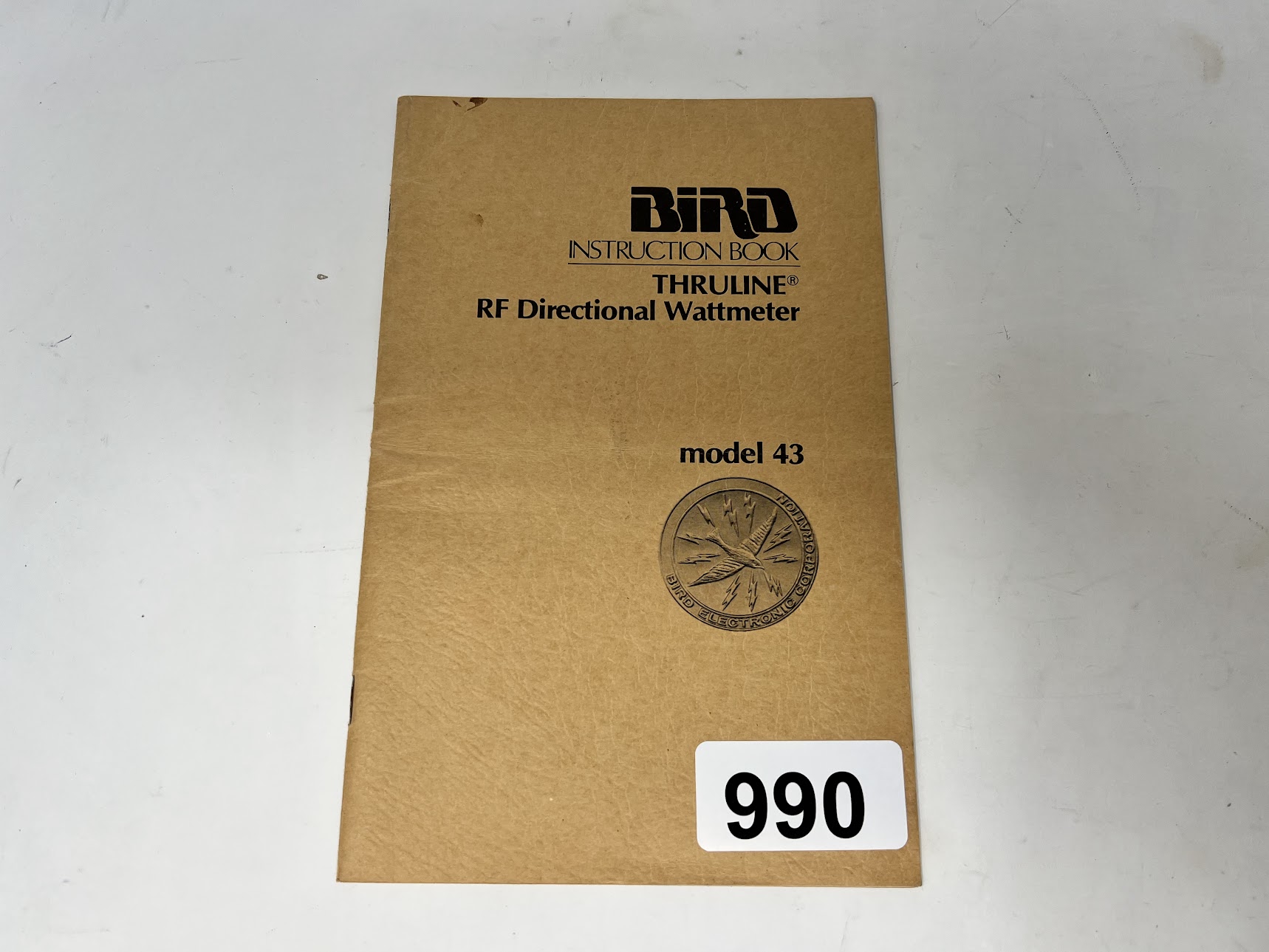 BIRD Instruction Book – Thruline RF Directional Wattmeter Model 43 ...