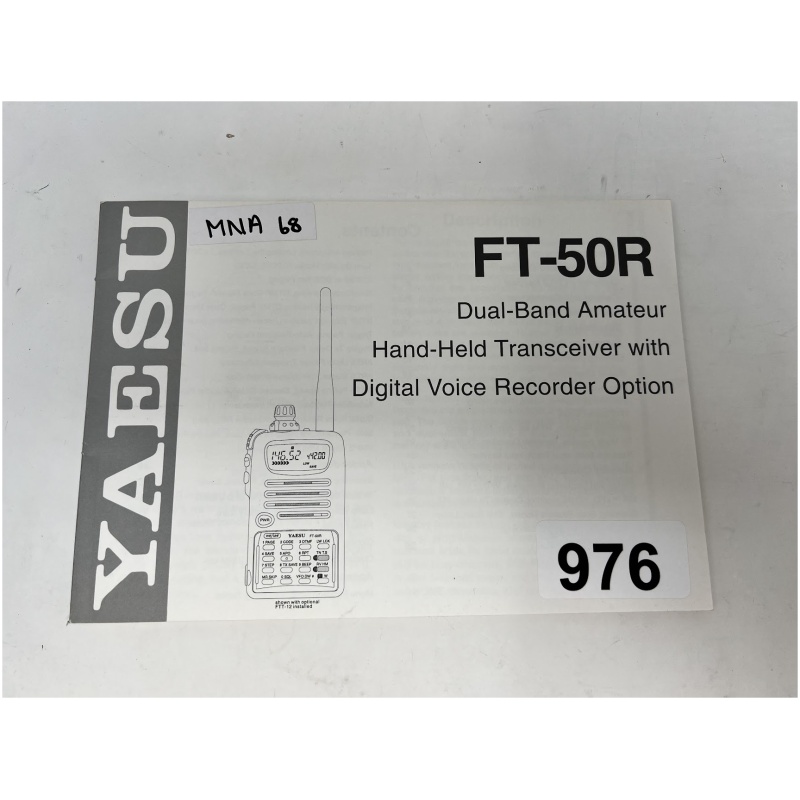 YAESU FT-50R Dual-Band Amateur Hand-Held Transceiver with Digital Voice Recorder Option | Ham ...