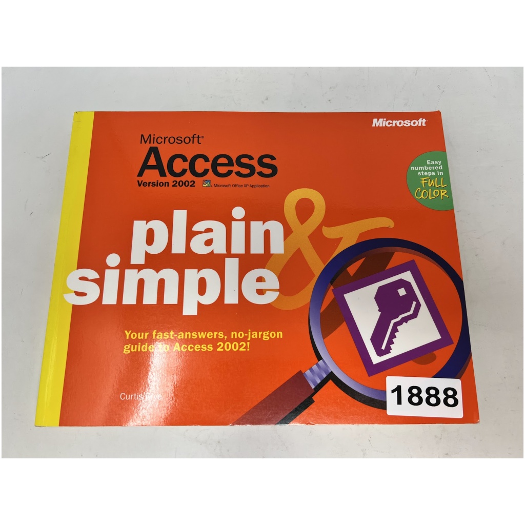 Microsoft Access Version 2002 “Plain & Simple” | Ham Radio Estate Planning